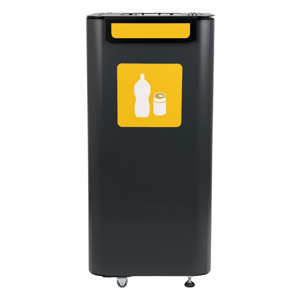 Modular recycling bin with a connecting feature - 70L - attractive ...