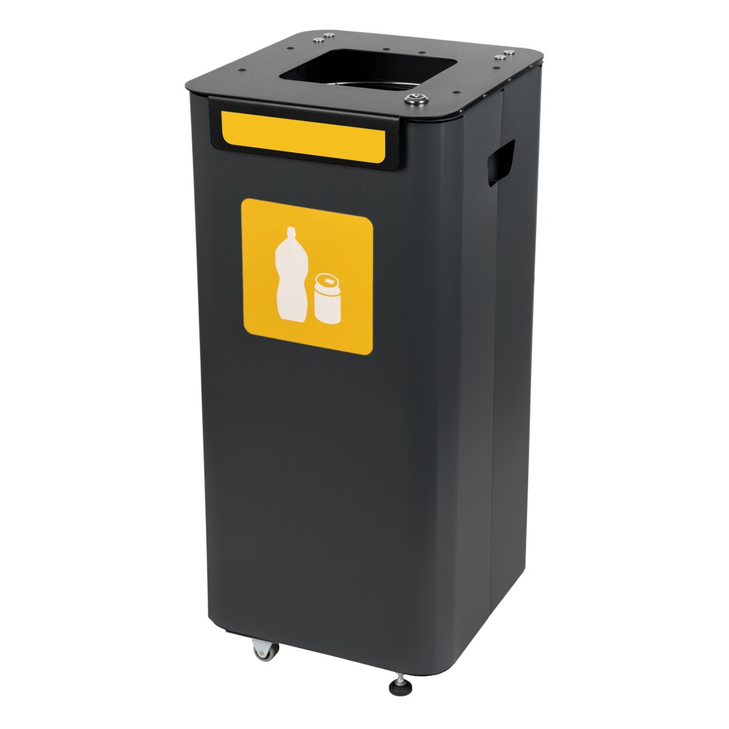 Modular recycling bin with a connecting feature - 70L - attractive ...