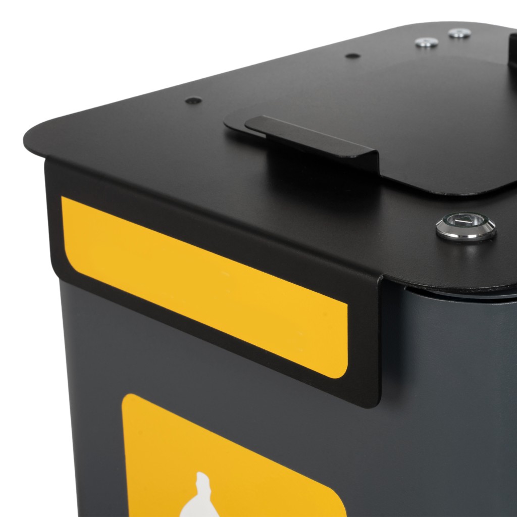 Modular recycling bin with a connecting feature - 70L - attractive ...